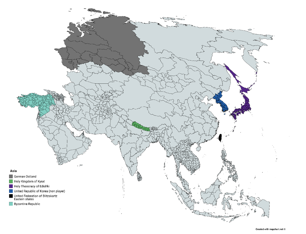 NationStates | Dispatch | The Dawn of Unity Roleplay Region Map (Modern)