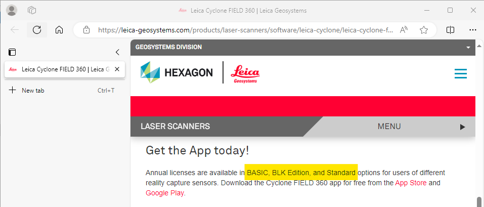 Standalone FIELD 360 licences - Laser Scanning Forum