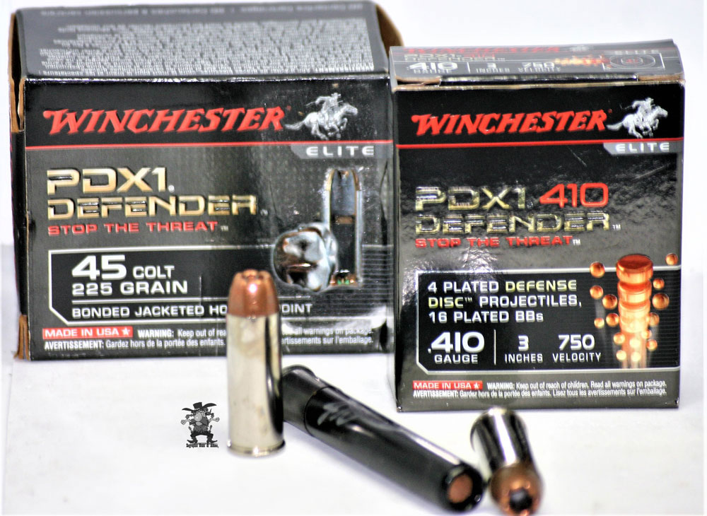 WINCHESTER 45LC/410 PDX1 3" INCH Judge Extreme Protection Ammo Combo ...