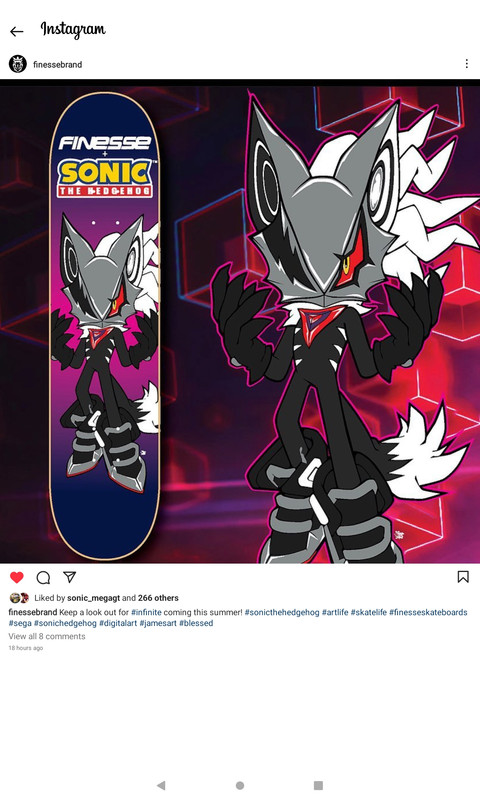 Finesse Announces New Super Silver Skateboard Deck - Sonic Chat - Sonic ...