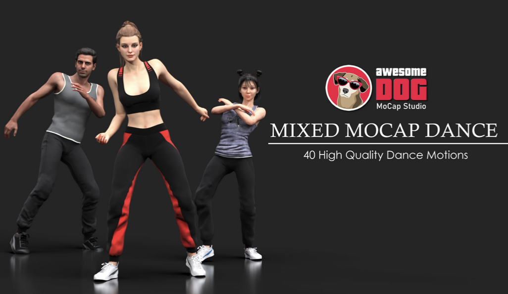 Mixed Mocap Dance Bundle 2025 - Free Daz 3D Models