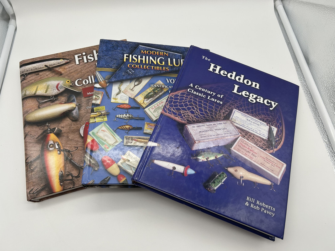 3 Nice Hardcover Lure Reference Books FS