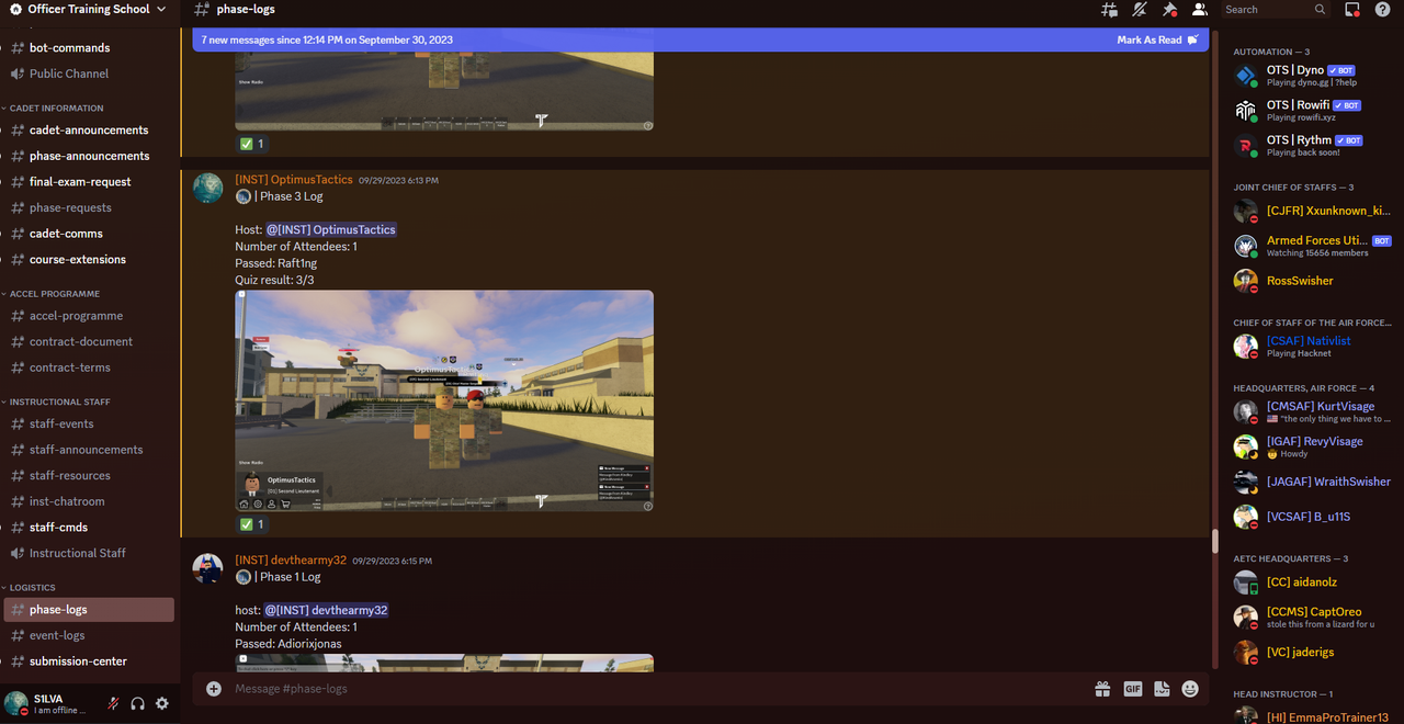 (93) Discord phase logs Officer Training School Google Chrome 10 2 2023 4 04 25 PM — Postimages