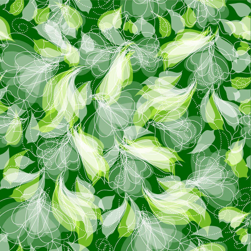 Abstract Green Floral Pattern Seamless Background1 — Postimages