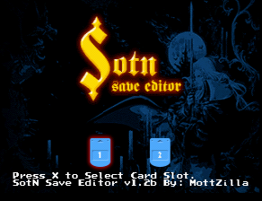 PS1 - Castlevania SotN Save Editor | PSX-Place