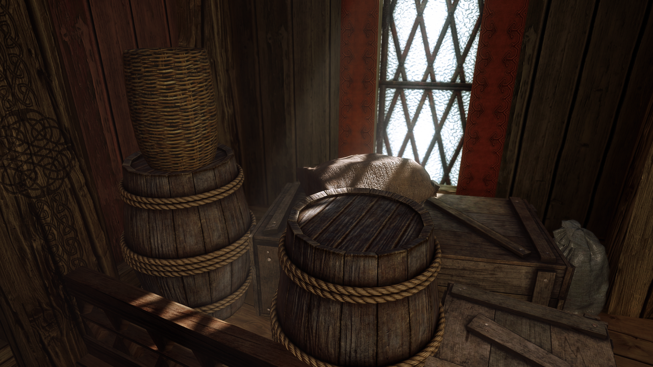 Halffaces - small edit of Barrels at Skyrim Special Edition Nexus ...