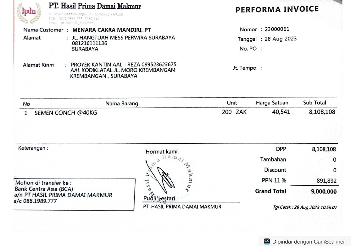 PT MENARA CAKRA MANDIRI (1) — Postimages