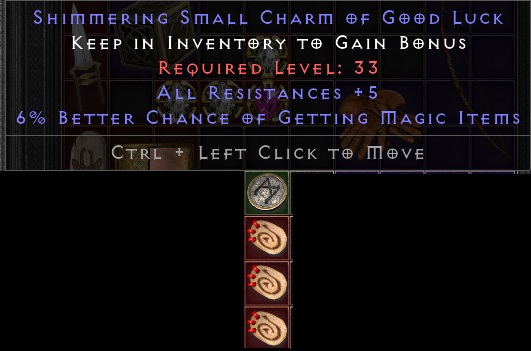 6 Magic Find 5 All Resist Small Charms - Topic - d2jsp