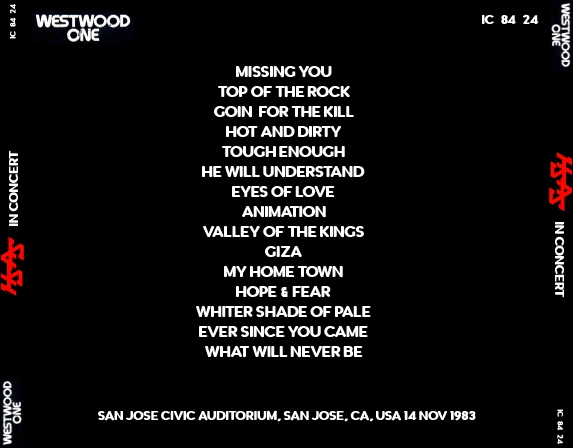 HSAS (aka Hagar Schon Aaronson Shrieve) (US-CA) - Westwood One in ...