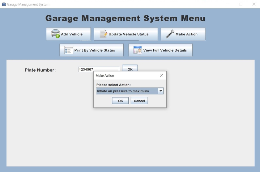 GitHub - InbarAl189/Garage-Management-System: Desktop Application, as ...