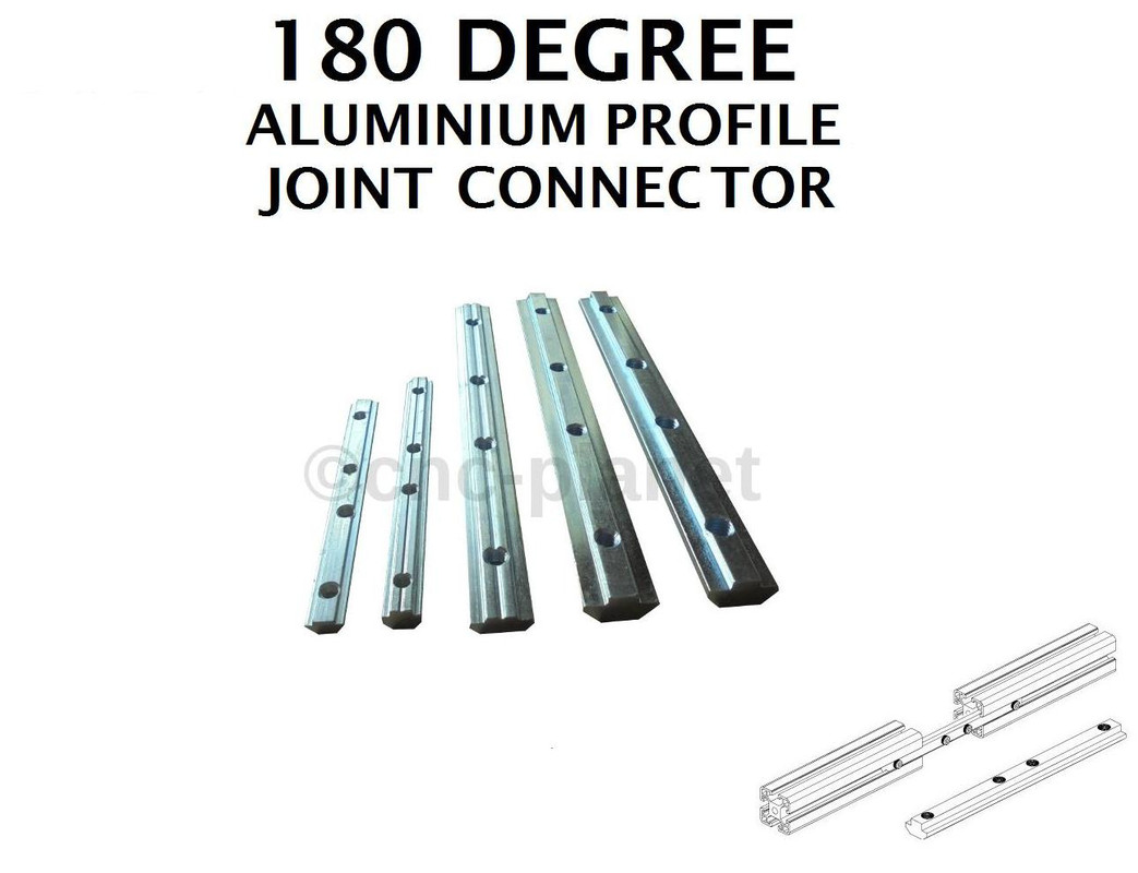180 Degree Aluminium Extrusion Profile Straight Joint Inside Connector ...