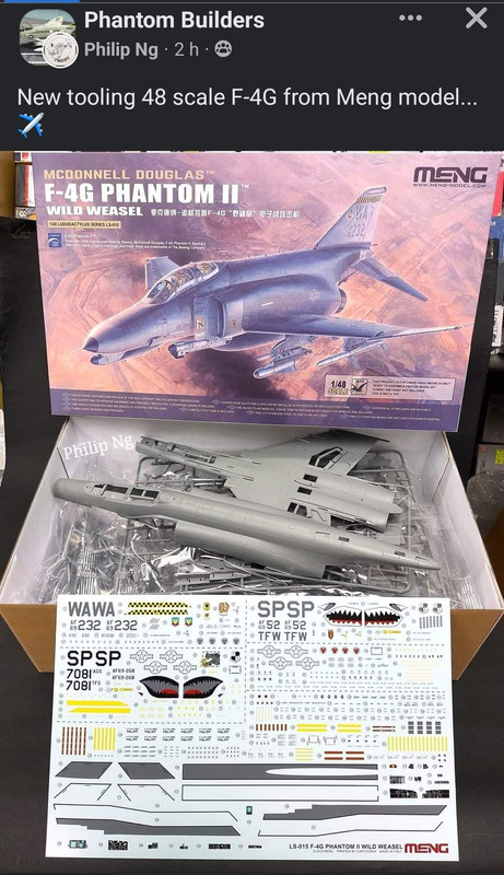 1 48 Mcdonnell Douglas F 4e And G Phantom Ii By Meng Model F 4g And E