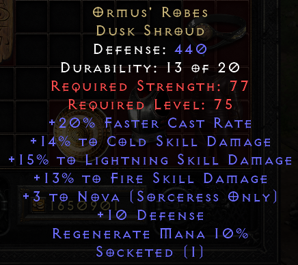 +15 Ld +3 Nova Ormus - Topic - d2jsp