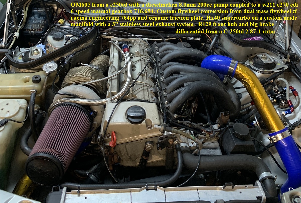 Mercedes 190d om605 superturbodiesel 1 — Postimages