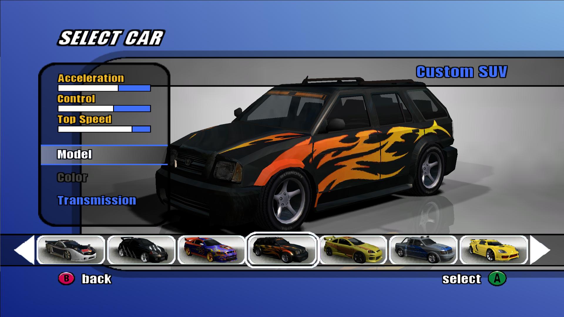 Custom SVU Developers cut mod car selection — Postimages