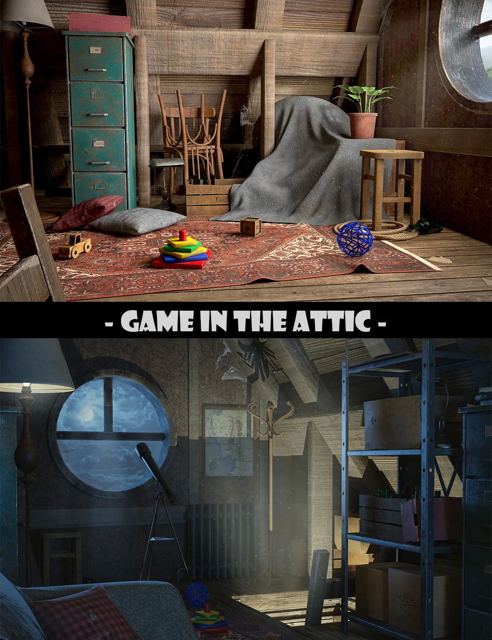 (ON THE BLOG) Game In The Attic - Free Daz 3D Models