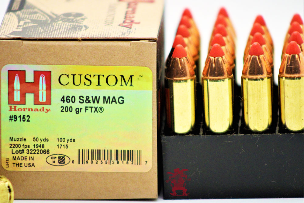 460 Magnum HORNADY 460 S&W MAG FTX 200 Gr Custom Premium 20 Rounds ...
