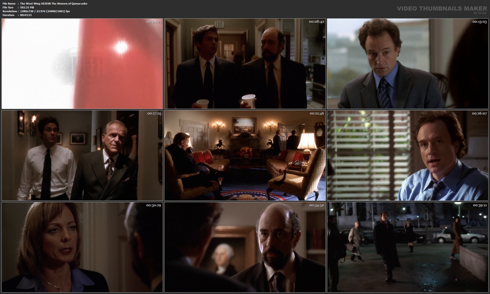 The West Wing S03 E08 The Women of Qumar mkv — Postimages