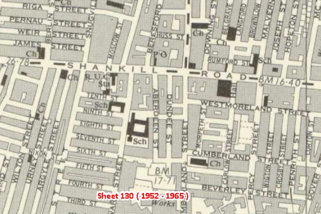 Old street maps of Shankill Rd