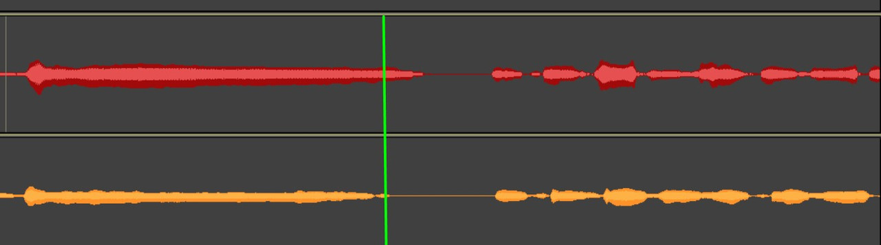 Trying to match two vocal tracks, and one sings a note slightly longer ...