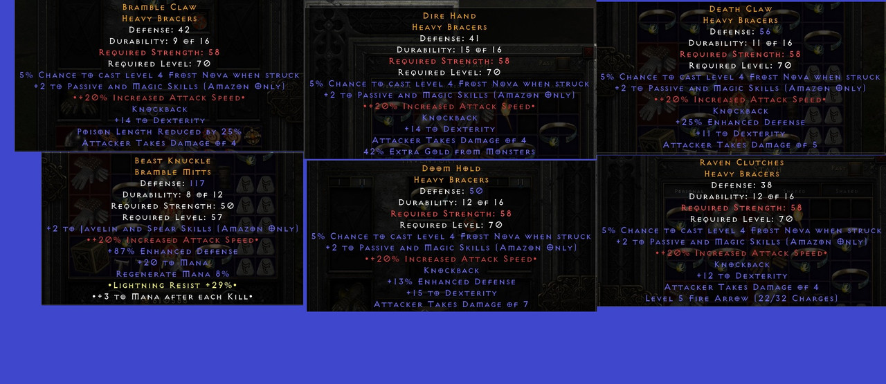 O 5x Craft Amazon Gloves - Topic - d2jsp