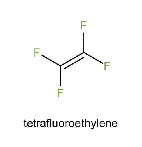 Consider Teflon, the polymer made from tetrafluoroethylene. | Quizlet