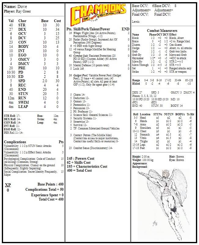 The original Guardians from Champions I-III - Champions - HERO Games