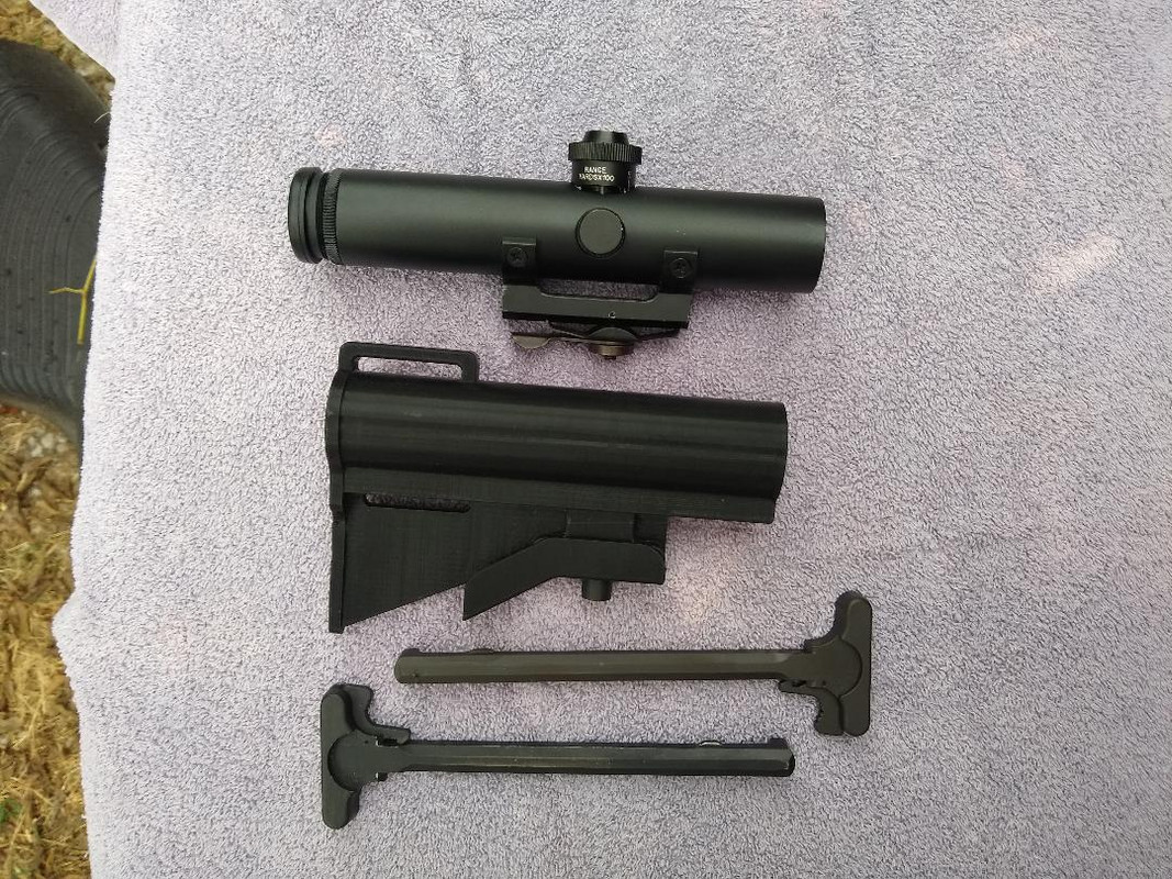 Retro Parts M16A1 , XM177E2 , Colt , Retro Scope , retro pistol blade ...