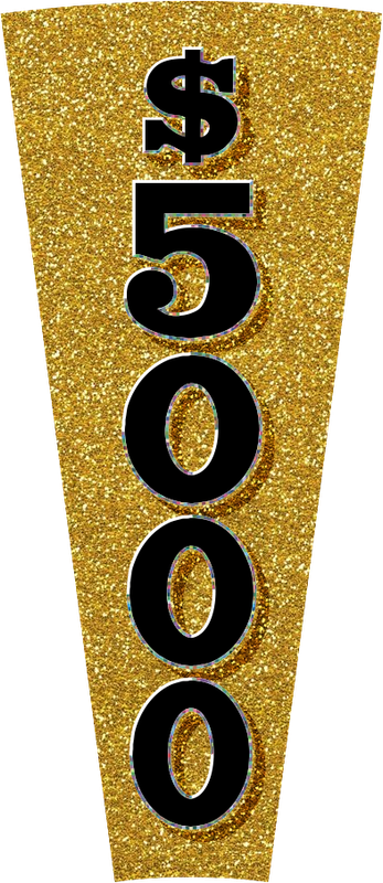 Wheel Of Fortune Wedges Sparkle