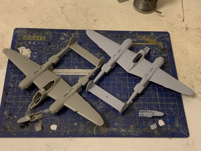 AdrianMF’s Airfix P-38Hs - Beautiful Lass finished - The Fork-tailed ...