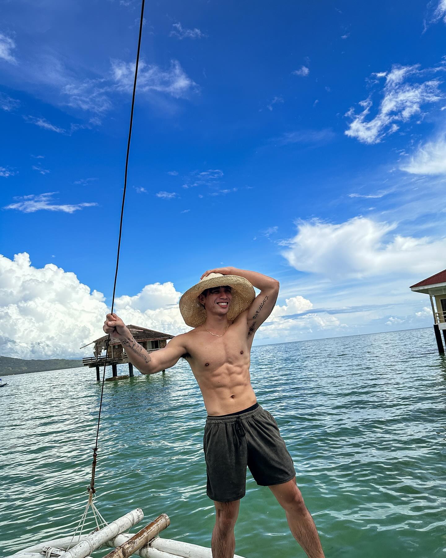 Photo by Mon Mendoza on October 20, 2023 May be an image of fishing, fishing rod and body of ...