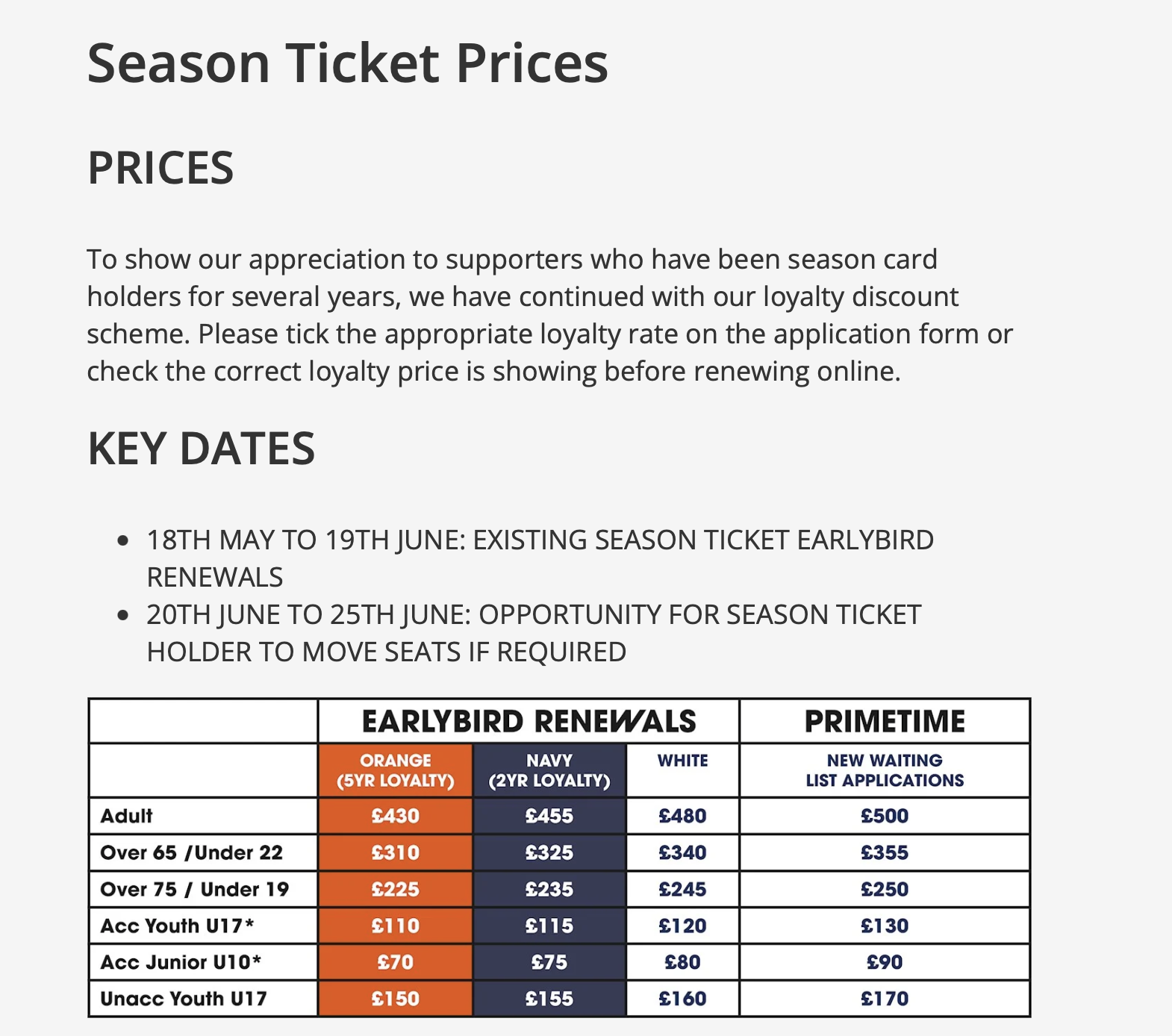 Luton Town season ticket prices 22 23 Screenshot 2023 05 28 at 19 51 58 ...