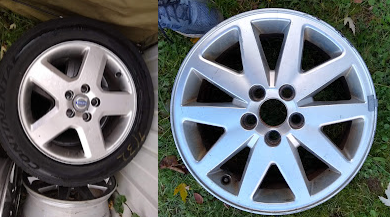Best way of placing different (2+2) rims on a car - same on each side ...
