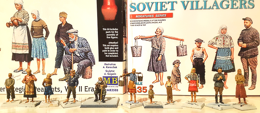 1/35 MasterBox/MiniArt Eastern Region Peasants/Soviet Villagers ...