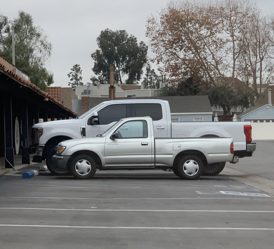 This neighbor who always blocks the sidewalk with his massive truck : r ...