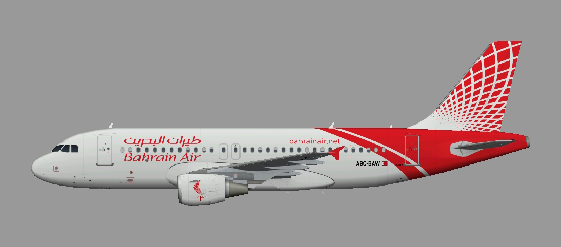 Airbus A319-100 Bahrain Air A9C-BAW + A9C-BAX – Azure AI