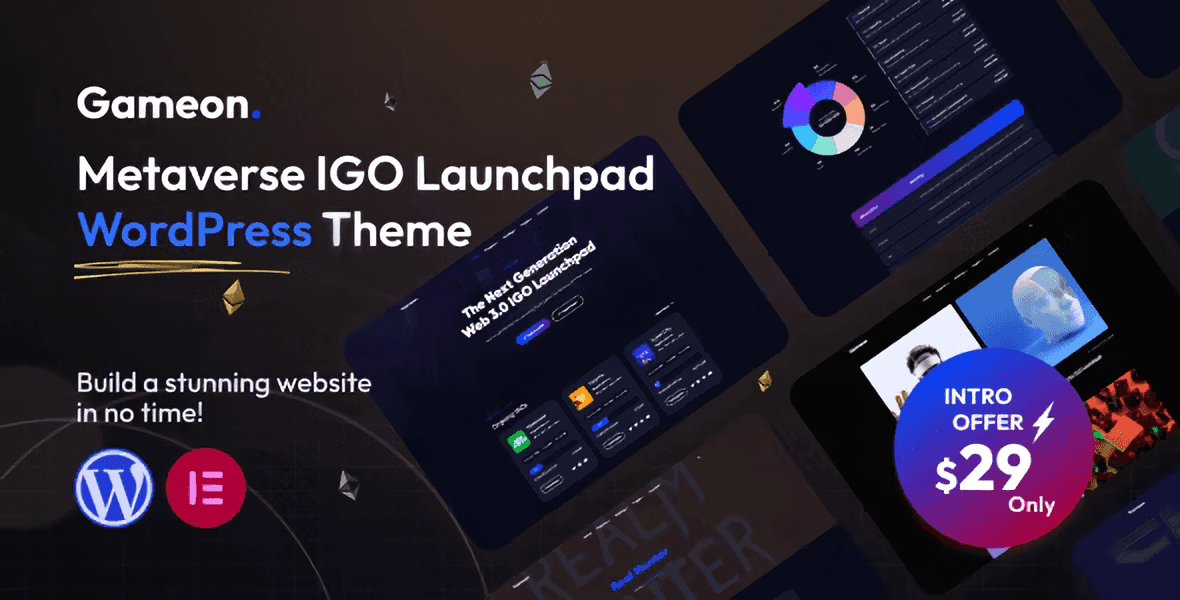 Gameon - Metaverse IGO Launchpad WordPress Theme – Bliter GPL