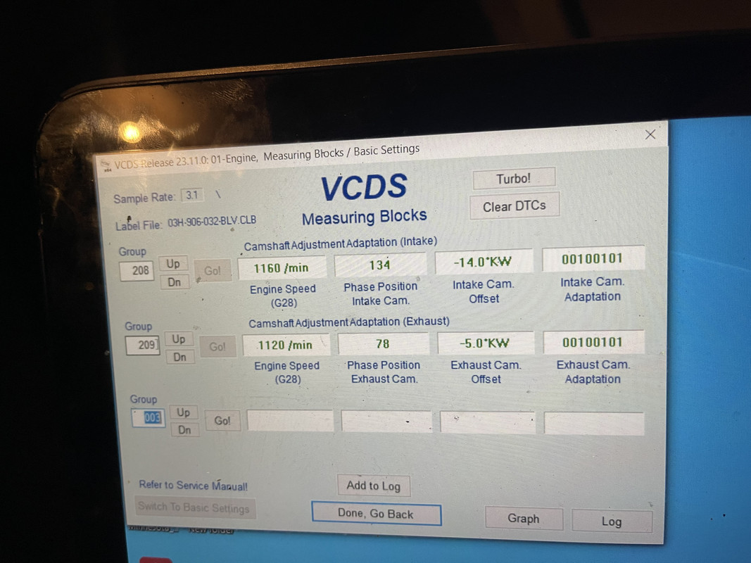 2007 Audi Q7 3.6L Multiple Issues P0016/P0420/P2539 | Ross-Tech Forums
