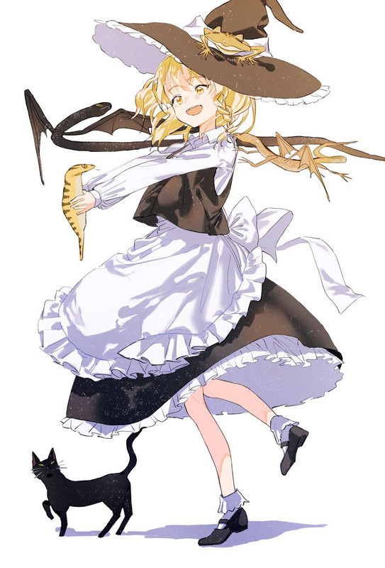 kirisame marisa and evil dragon touhou drawn by maitenn03 0b247a3535451d0cac5f6bb5455c64d2 1 ...