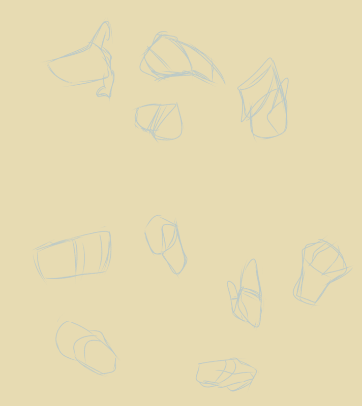 any tips on how to sketch the fingers at the distance from each other ...