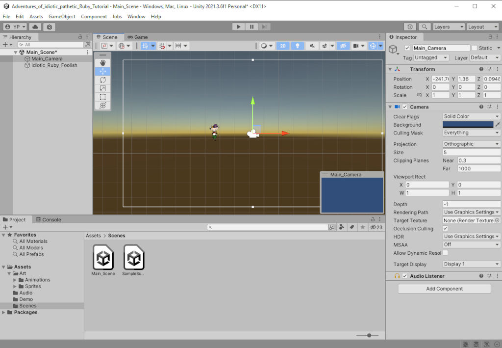 Resolved Camera Not Showing Sprite In Game Mode Unity Forum 