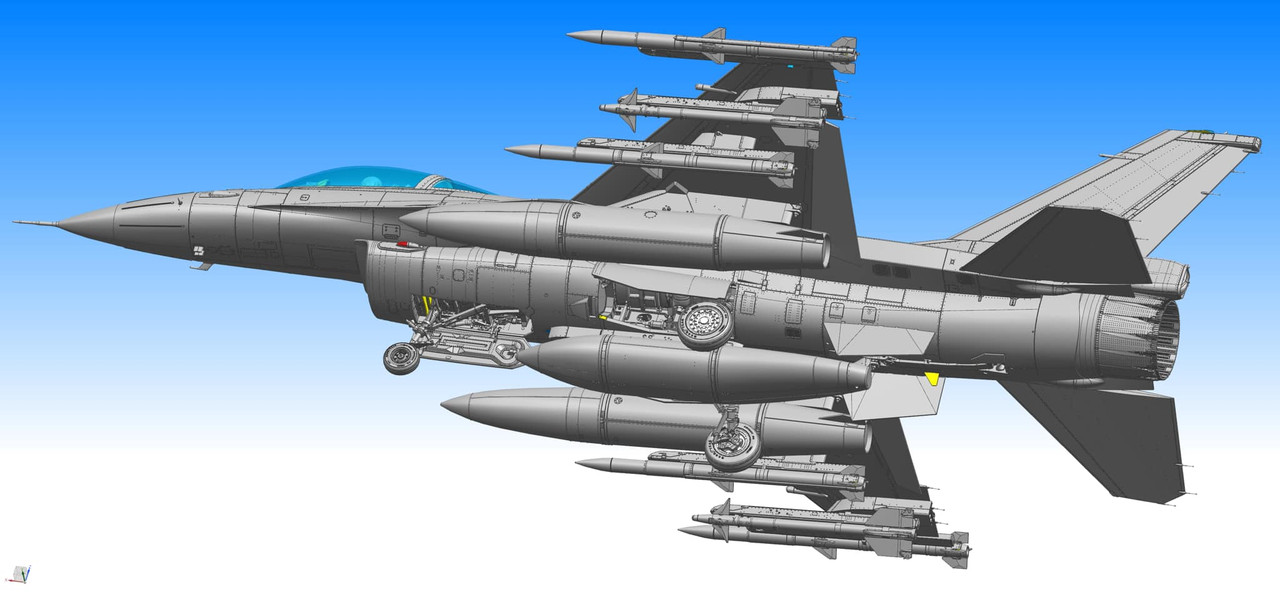 1/48 - General Dynamics F-16A/B block 20 Fighting Falcon by Minibase ...