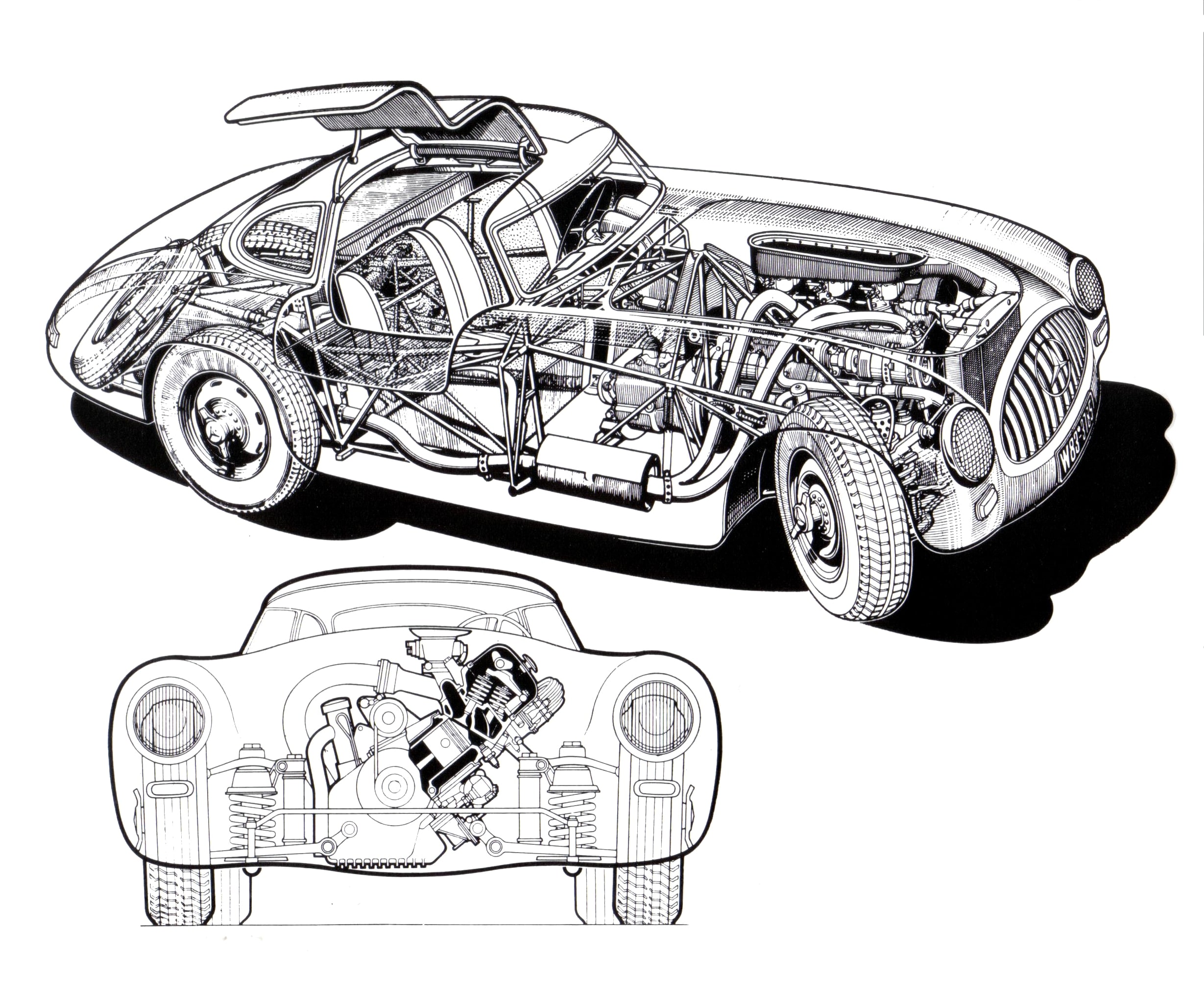 Mercedes Benz 300 SL Artist, unknown — Postimages