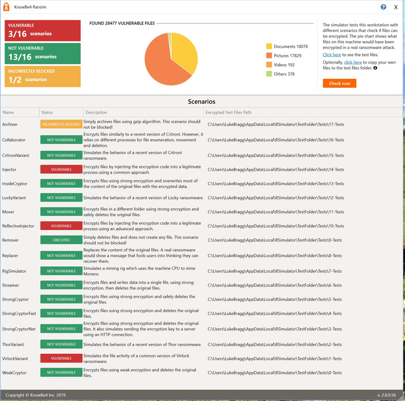 KnowBe4 Ransim test results-- does this make sense? : r/msp