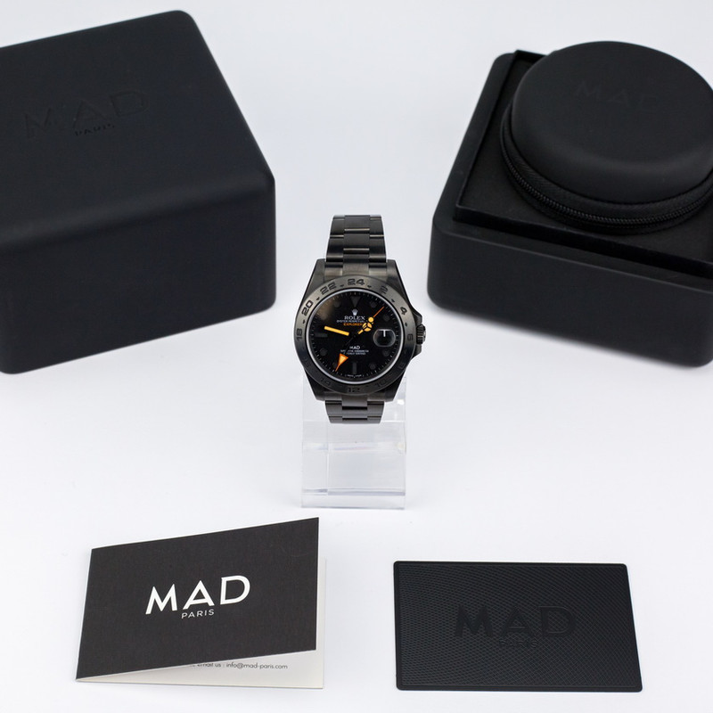 Rolex Explorer II ref 216570 MAD Paris Custom Black 3 — Postimages