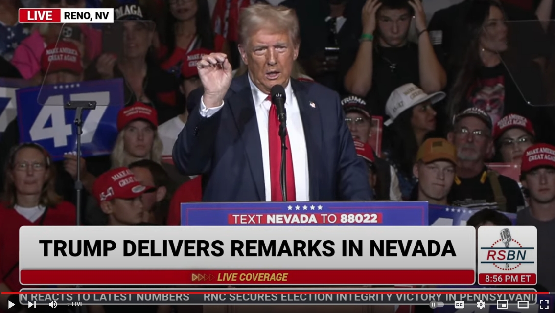 LIVE: President Trump Holds a Rally in Coachella, CA – 10/12/24 5PM PDT