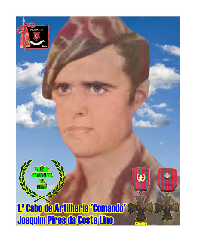HONRA E GLÓRIA: Joaquim Pires da Costa Lino, 1.º Cabo de Artilharia ...