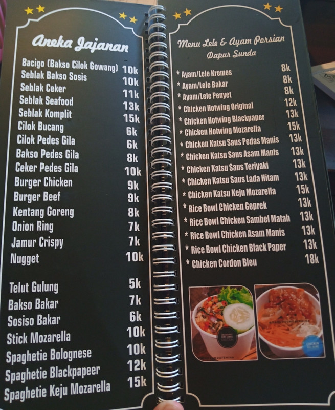 MENU JAJANAN — Postimages