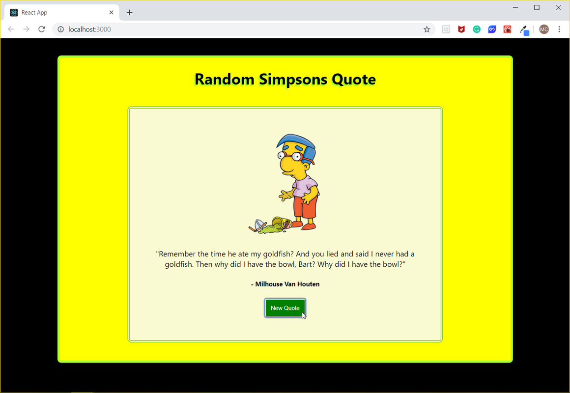 GitHub - santiagocodes/random-quote-generator: Wild Code School Quest. React 5 - Fetch - or how ...