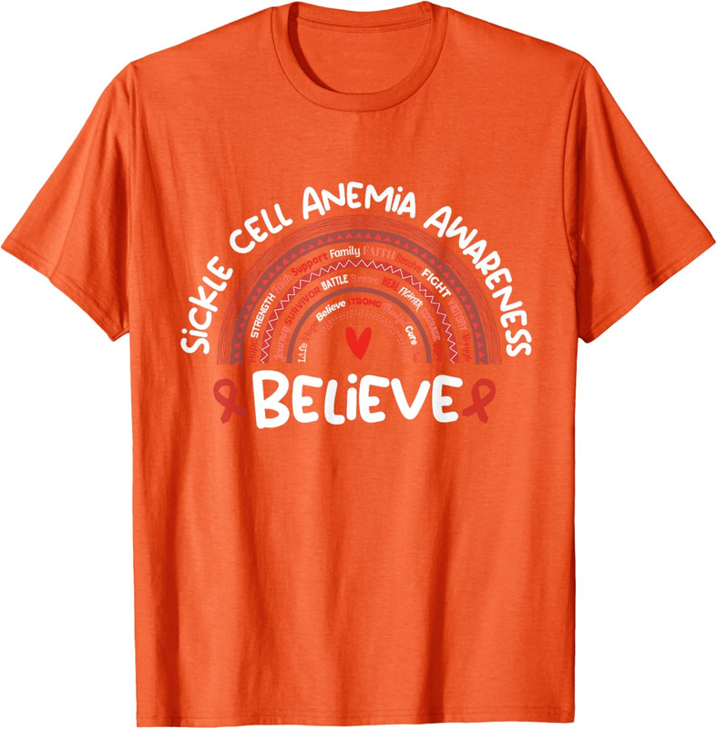 Believe Awareness Month Sickle Cell Anemia Design Unisex T-Shirt | eBay